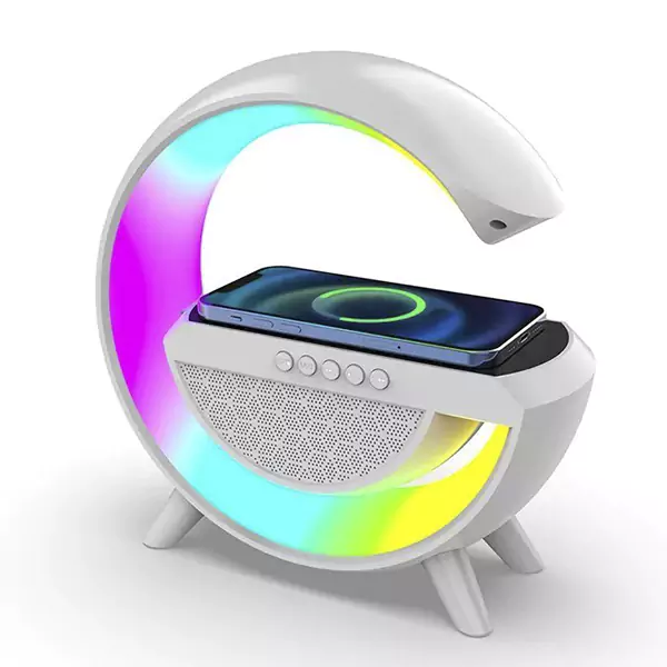 اسپیکر بلوتوثی، چراغ خواب و شارژر وایرلس مدل ZQS-1220 - نیتاتل